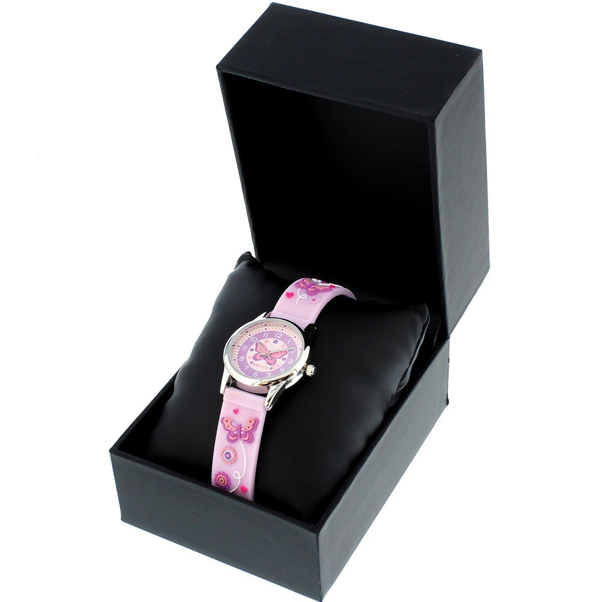 Personalised Pink Butterfly Watch at Mulberry Bush