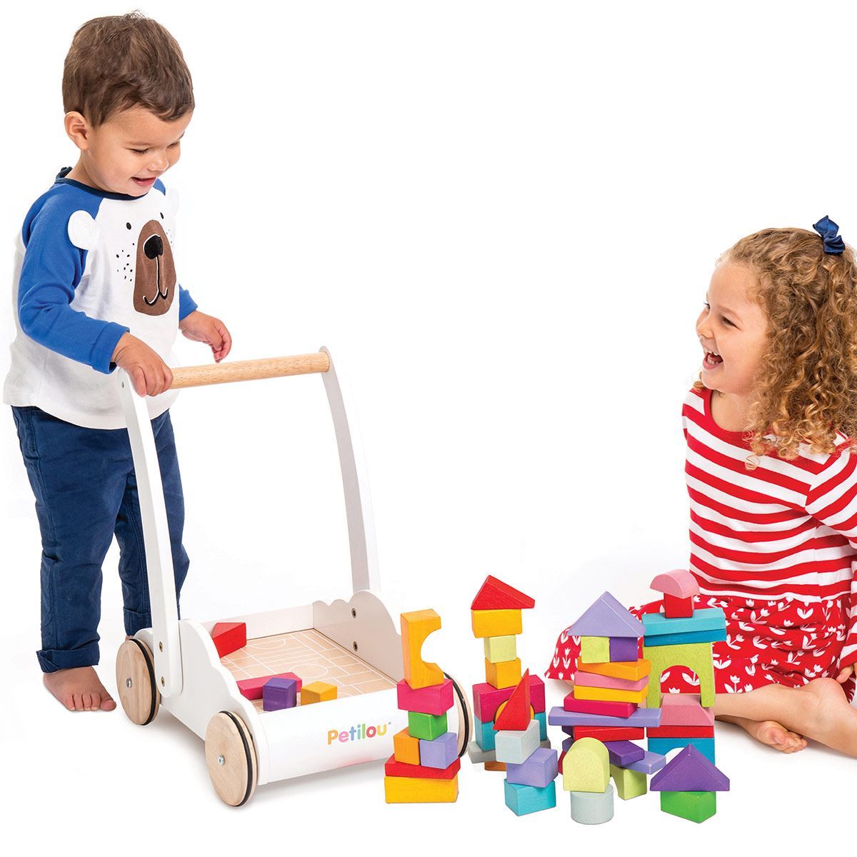 Rainbow Cloud Baby Walker - Wooden Baby Walkers