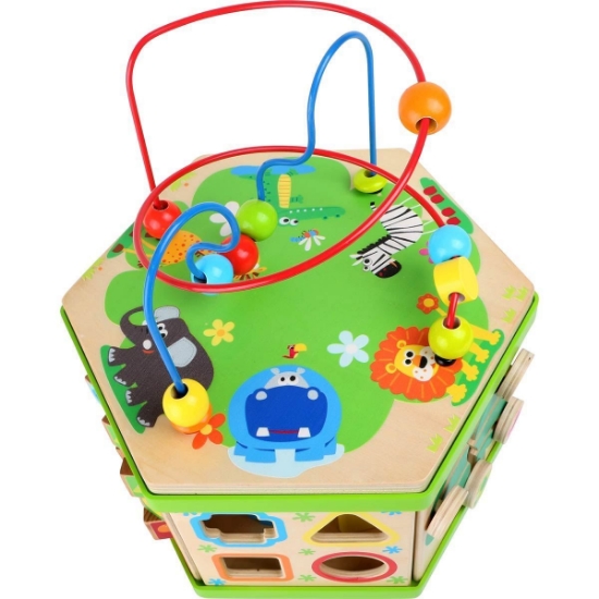 Safari Activity Cube - Wooden Activity Centres and Cubes