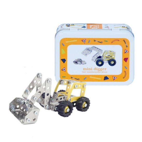 Mini Digger in a Tin | Building Toys for Kids | Mulberry Bush