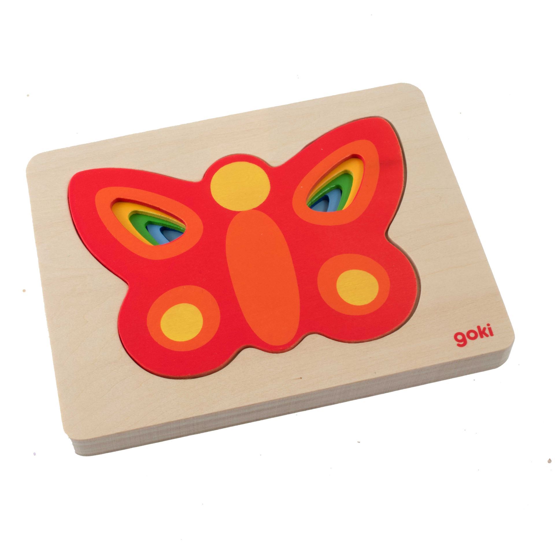 Layered Butterfly Puzzle - First Puzzles
