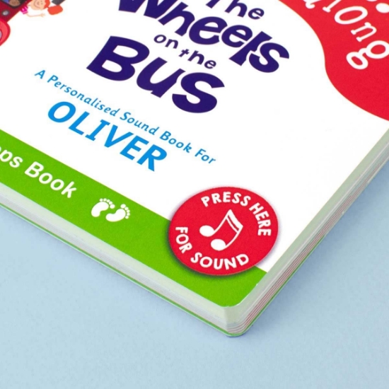 Personalised Wheels on the Bus Sound Book | Personalised Books