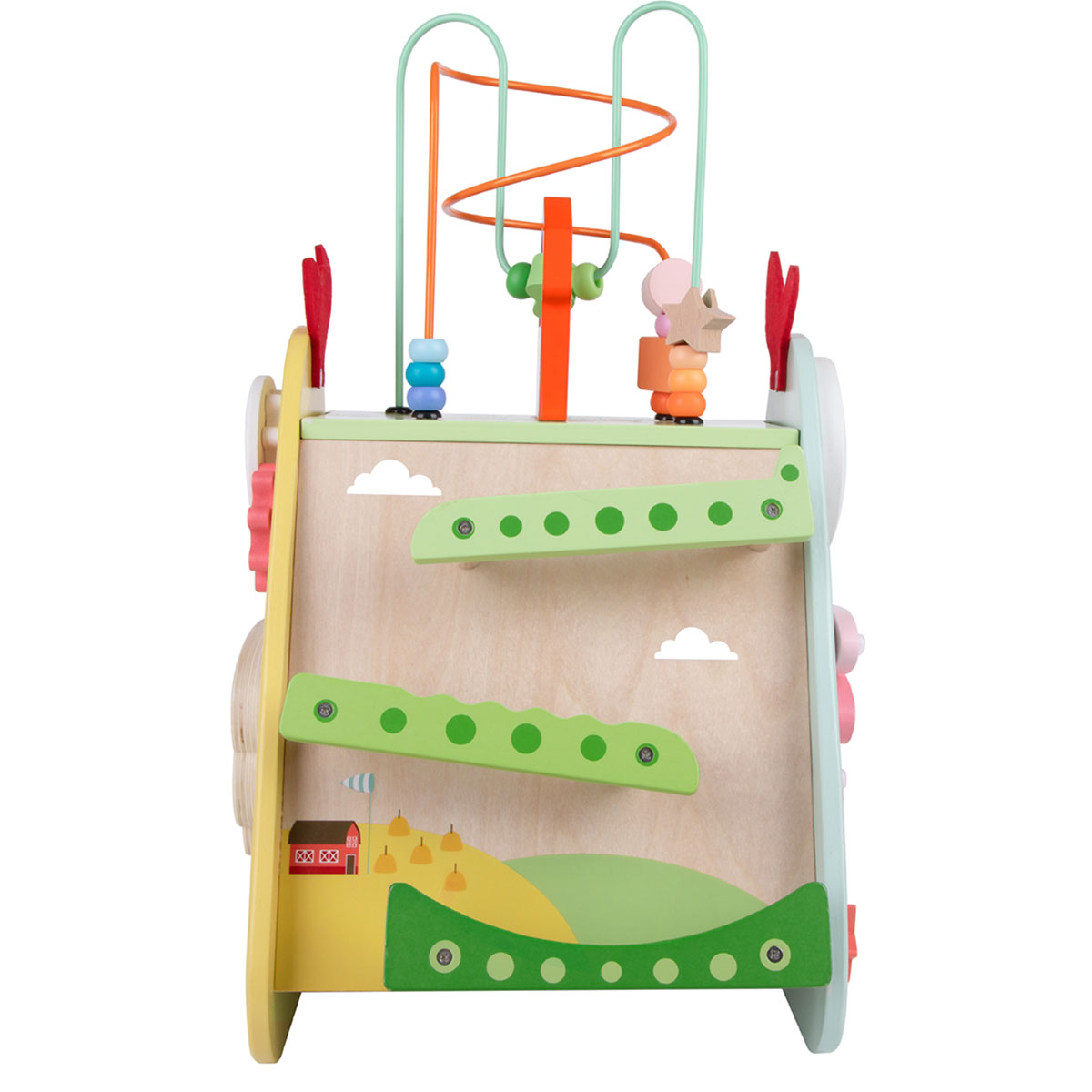 Happy Hen Activity Box - Wooden Activity Centres and Cubes