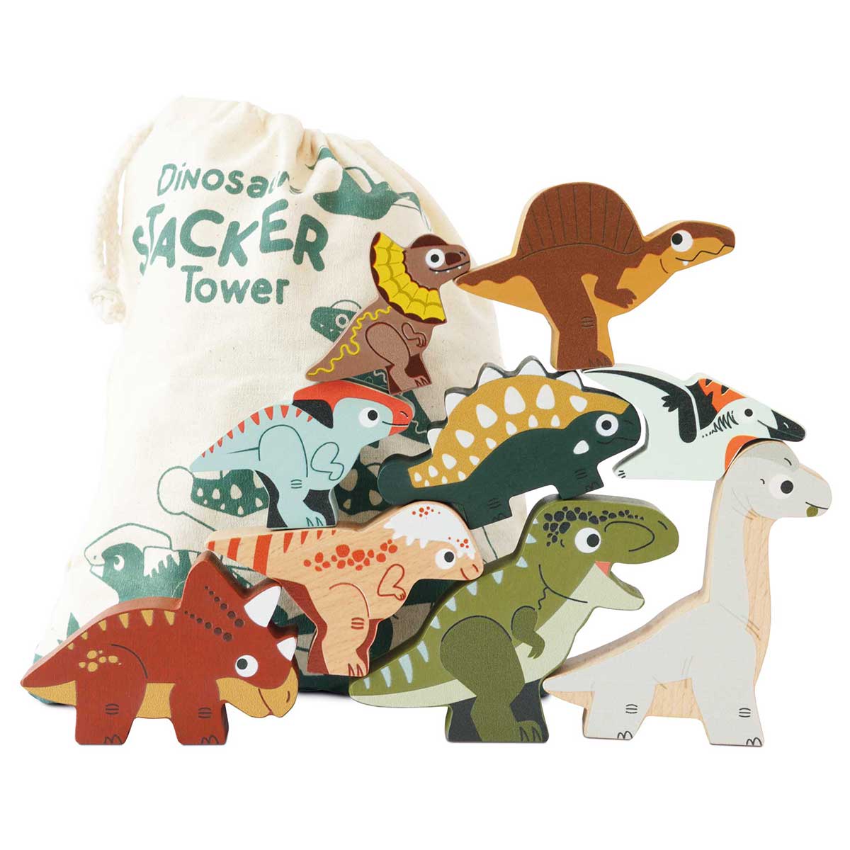 Stacking Dinosaurs & Bag - Stacking Toys