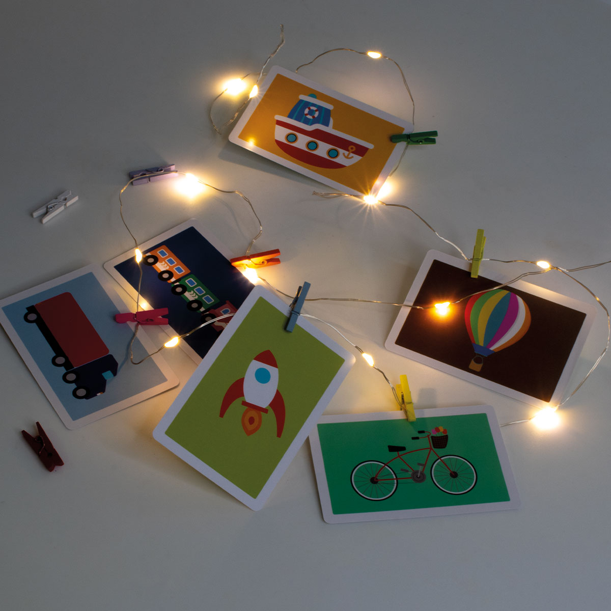 Clothes Peg String Lights - Children's Lamps