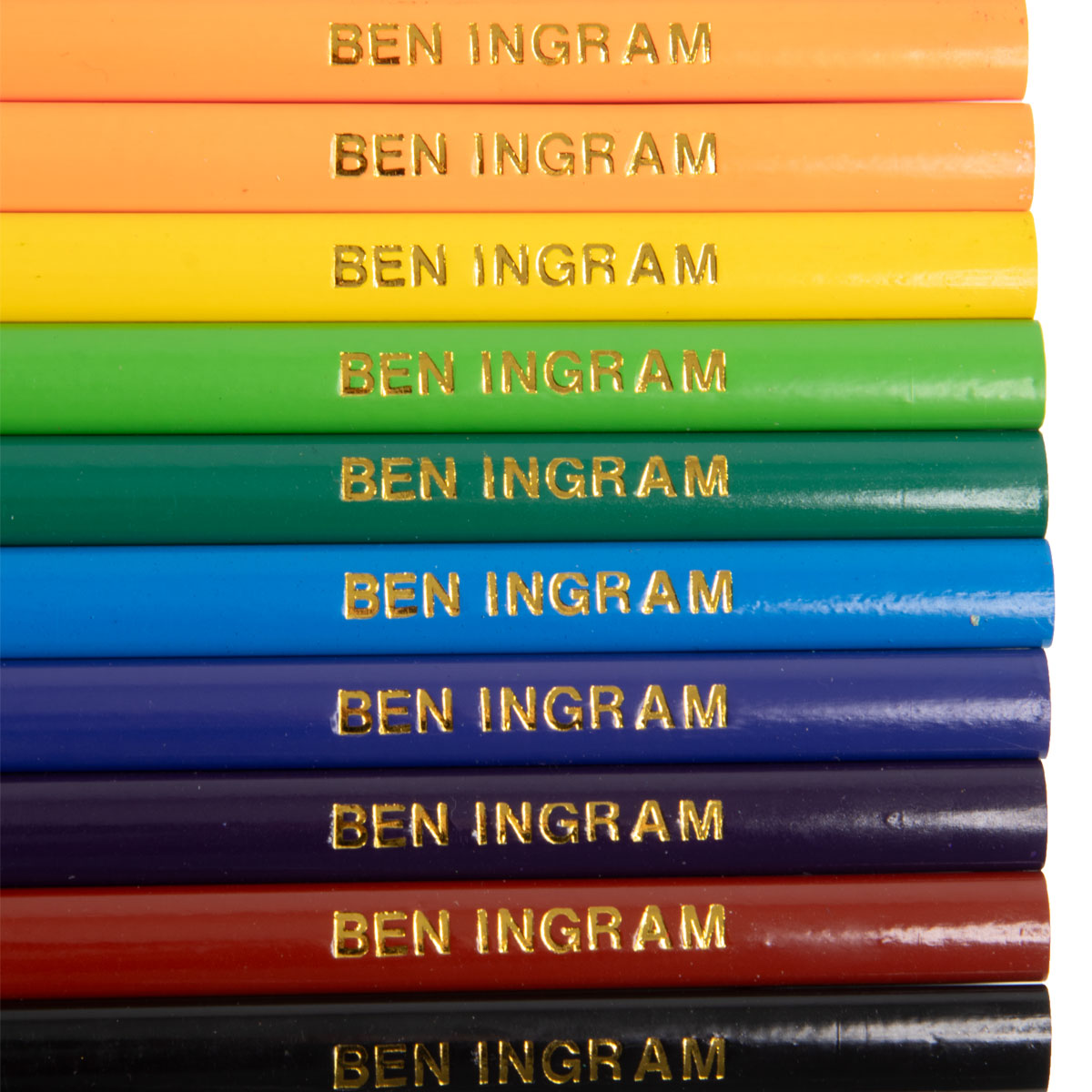 12 Named Chunky Triangular Colouring Pencils