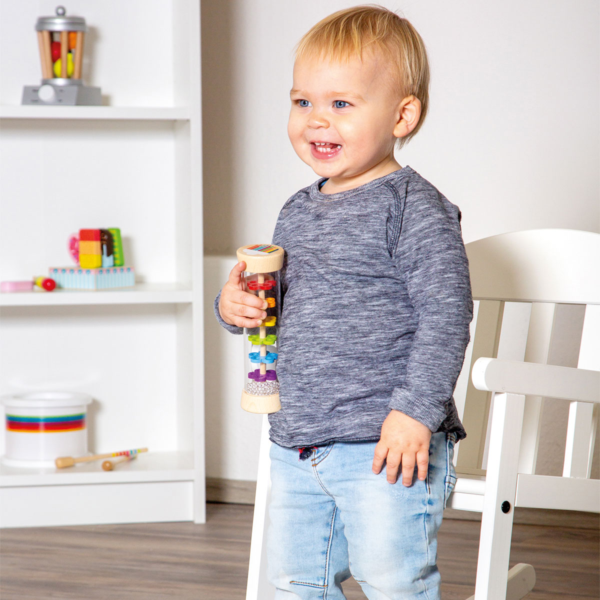 Wooden Rainmaker - Traditional Toys for Baby