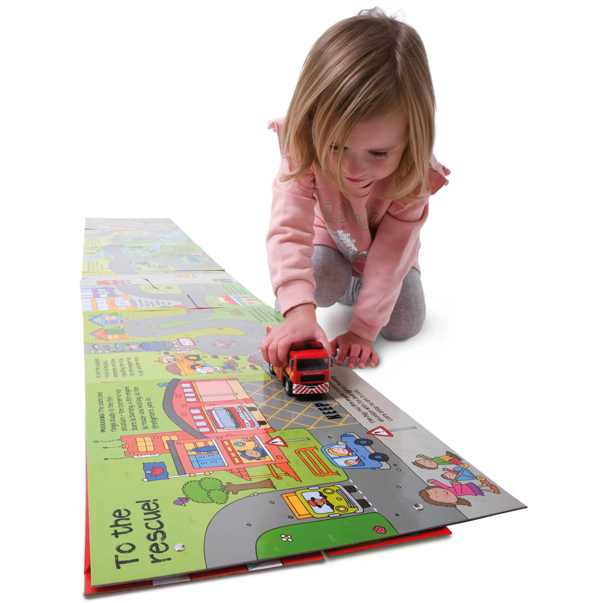 Convertible Book - Fire Engine | Toy Play Cars
