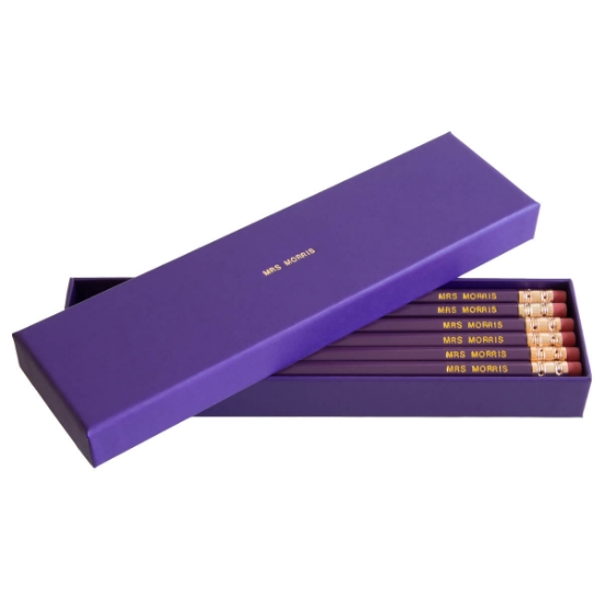 Box of 12 Named HB Pencils - Personalised Pencils