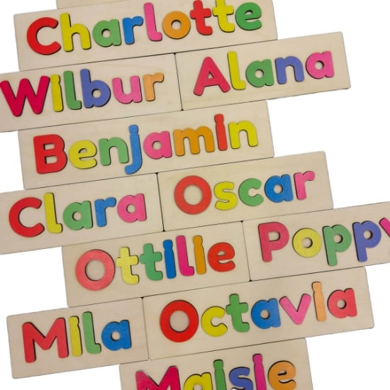 Wooden Name Puzzle 1-7